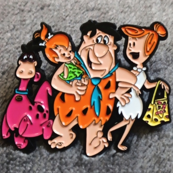Jewelry | Flintstones Inspired Cartoon Metal Enamel Pin Dino Fred Wilma ...